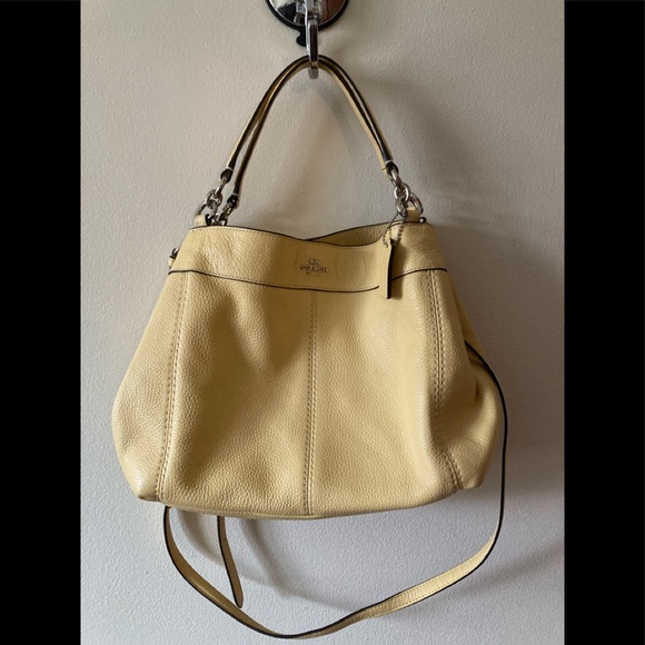 Bags | Coach Yellow Mustard Satchel Crossbody F28992 | Poshmark